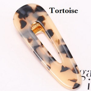 Tortoise Shell Hair Clip,duckbill Clip,acrylic Hair Barrette,tortoise ...
