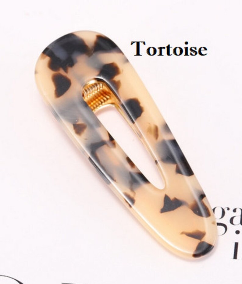 Tortoise Shell Hair Clip,duckbill Clip,acrylic Hair Barrette,tortoise ...