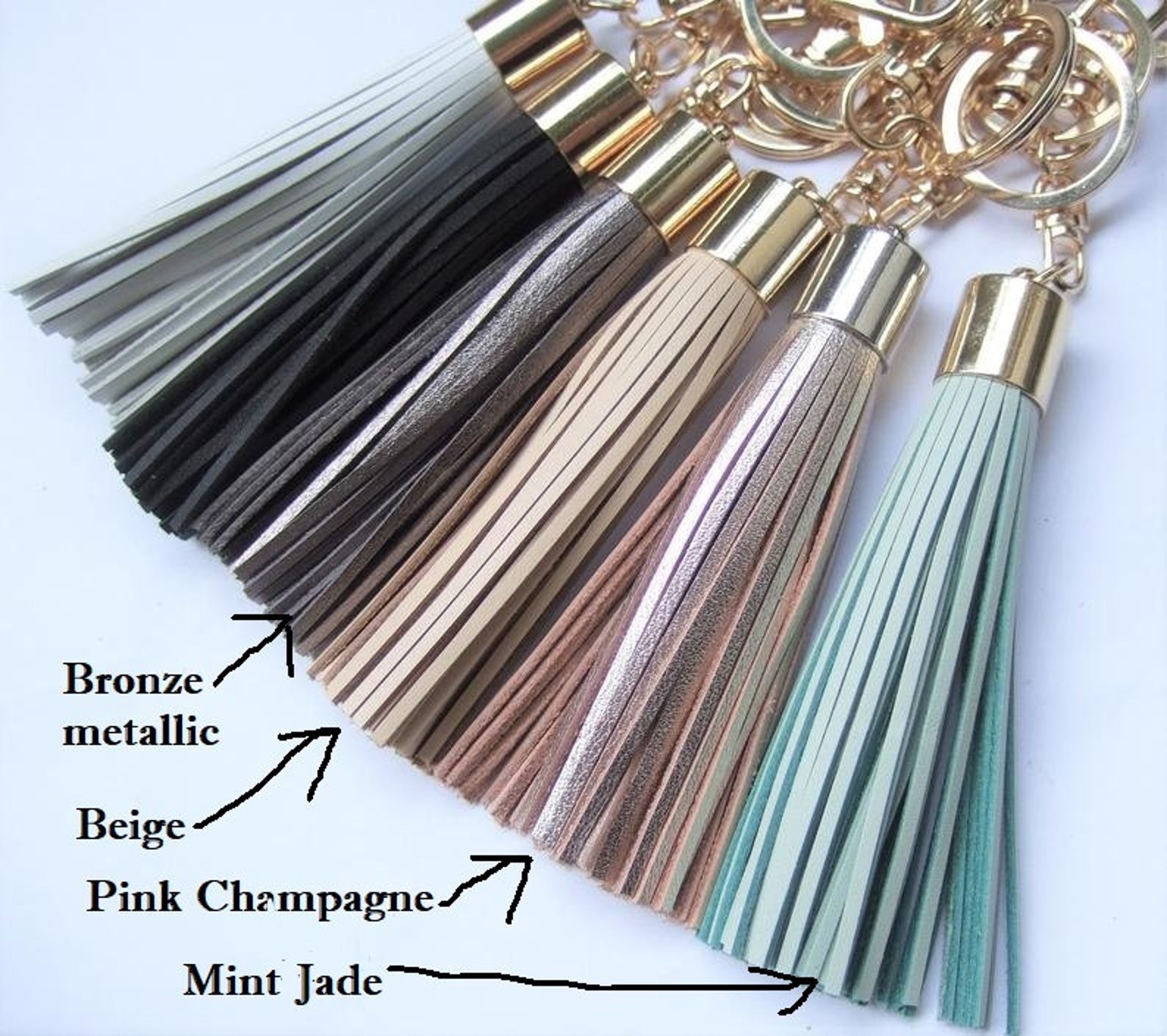 Unique Gifts,leather Tassel Key Ring Chain,valentines Gift for Friends ...