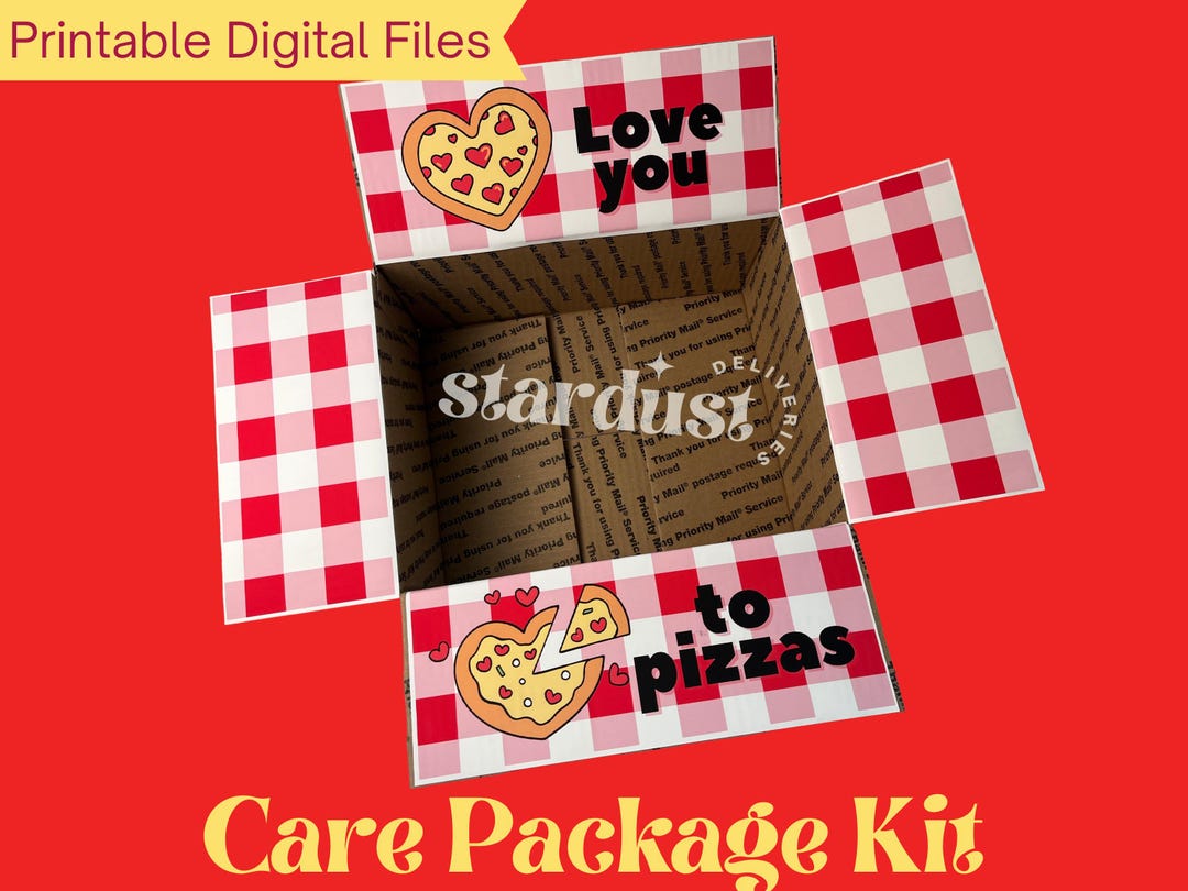 Pizza Care Package Printable Decoration Kit - Love You to Pizzas ...