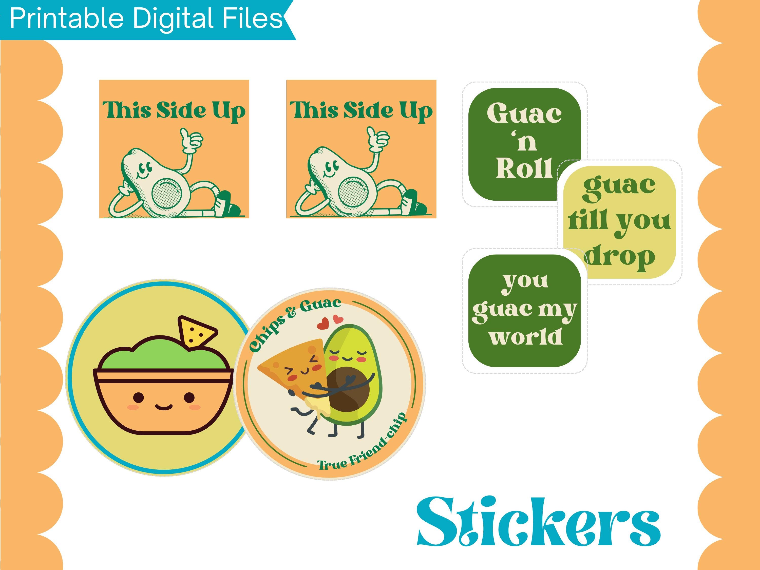 You've Guac This Care Package Printable Decoration Kit: Box Flaps ...