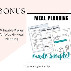 Weekly Meal Planner: Google Sheets Template (digital Download) - Etsy