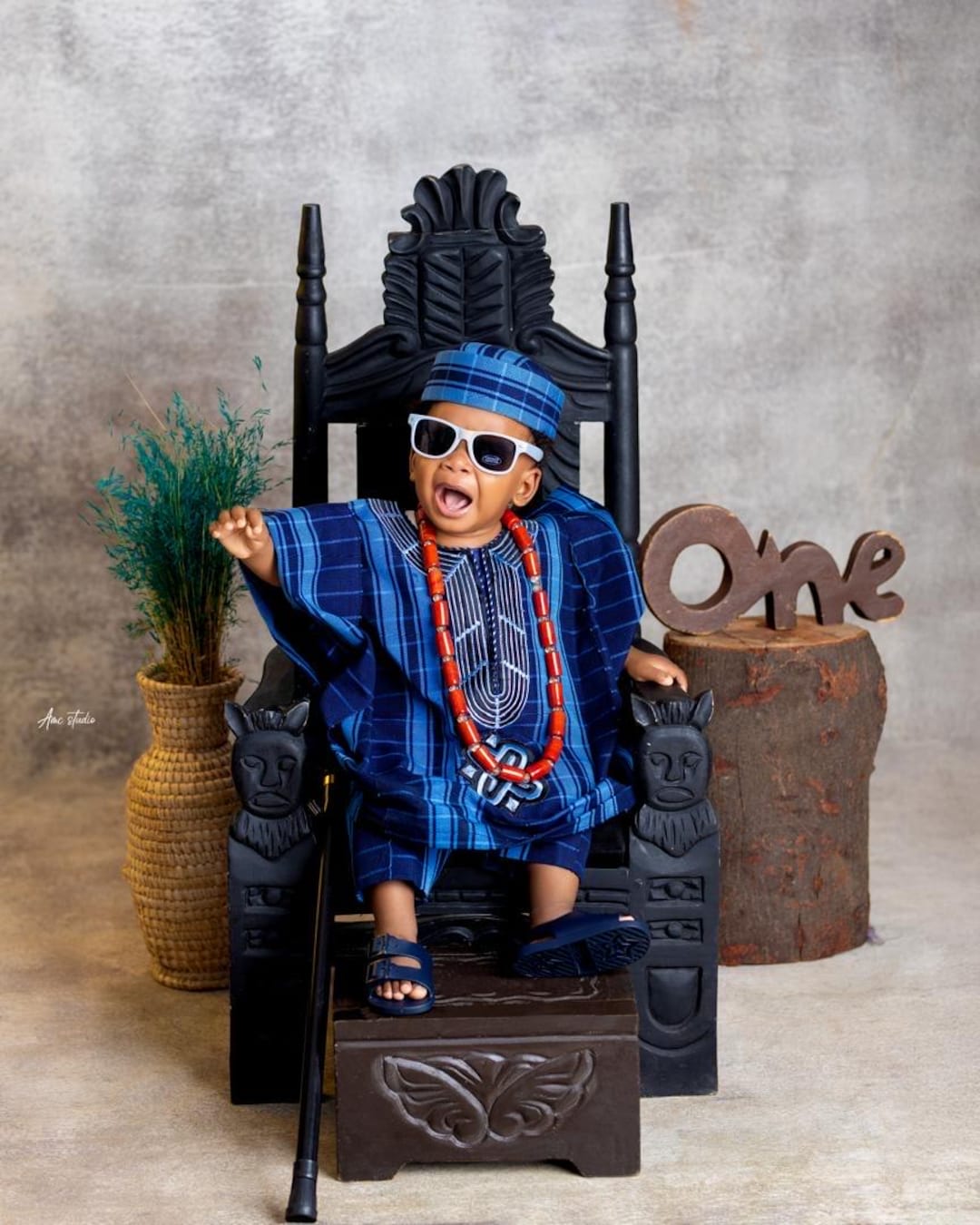 Baby Boys Aso Oke Agbada (other Color Available,naija Attire for Kids ...