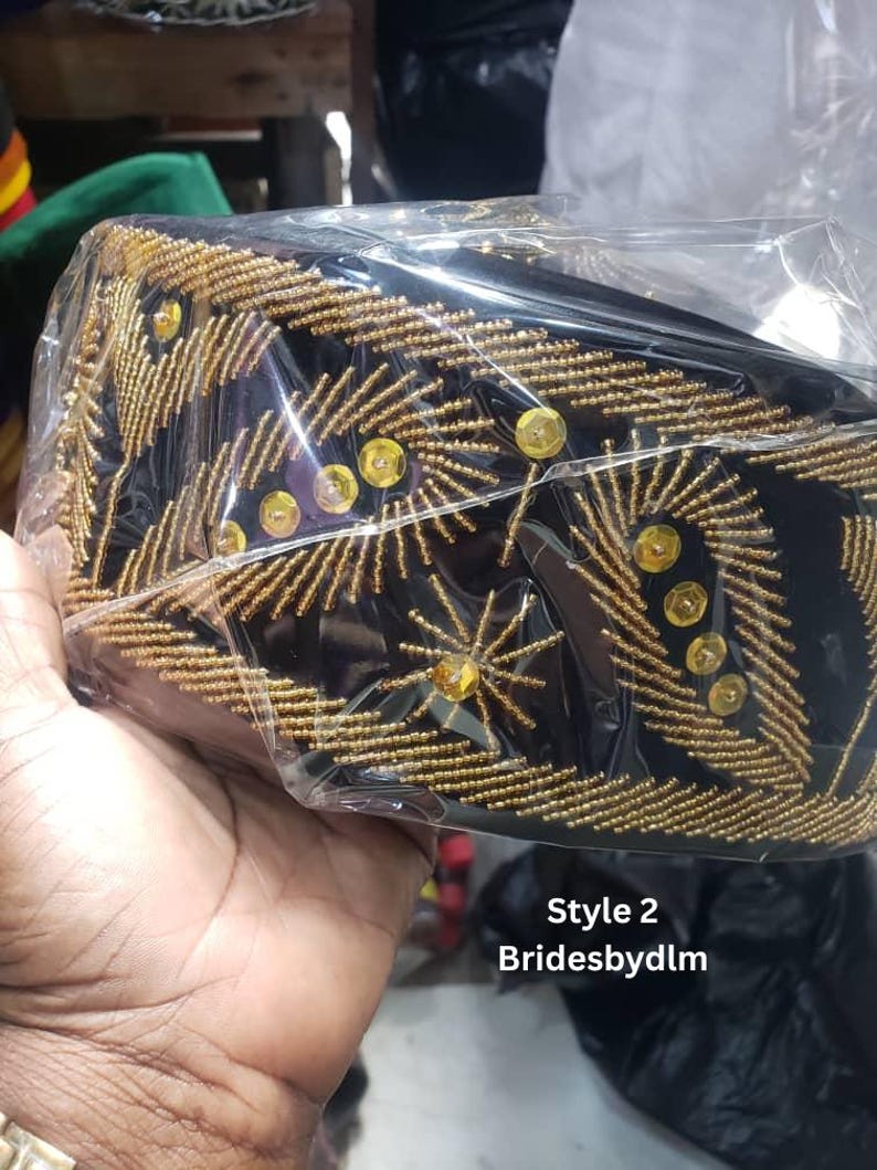 African Chieftaincy Wedding Hat. Igbo Ozo Cap, African Men's Wedding ...