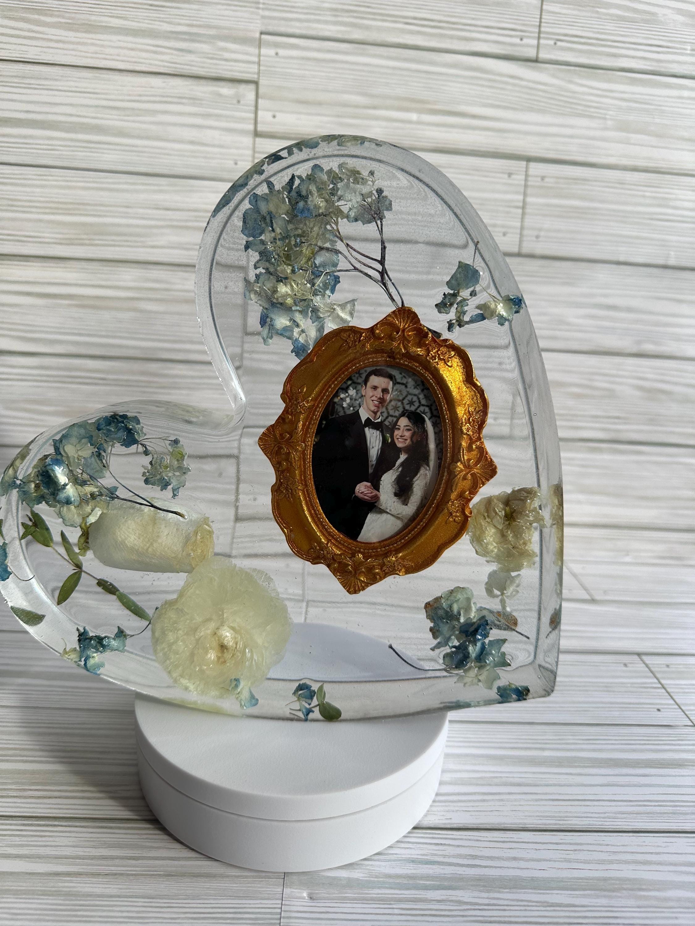 Unique Heart Wedding and Special Occasions Keepsake With Phoyo and ...