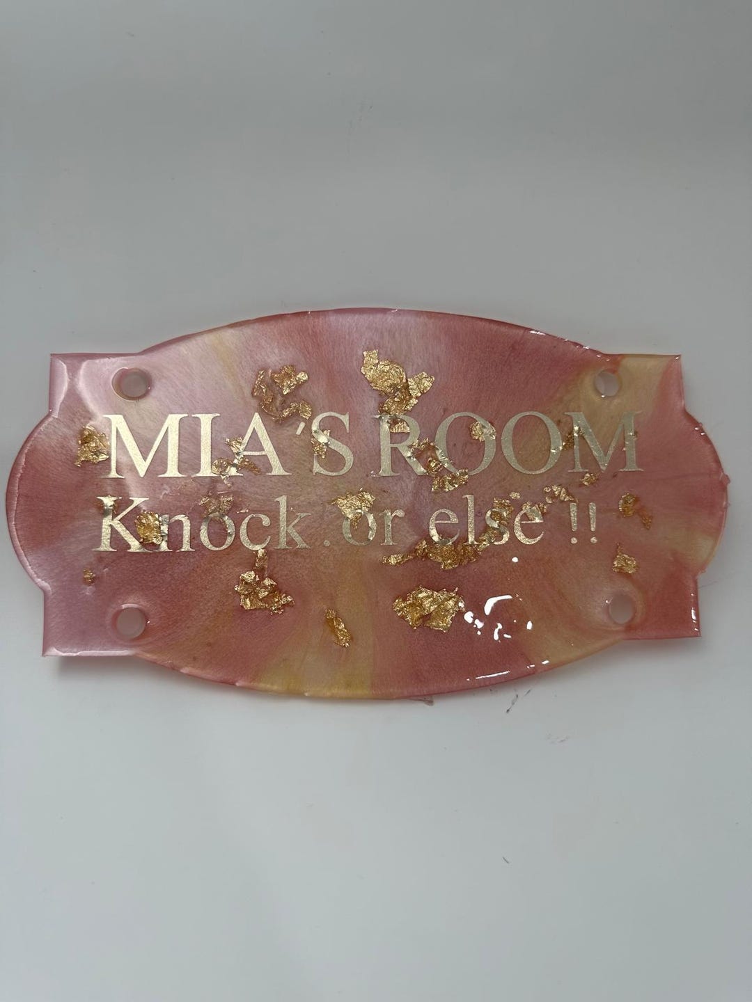 Custom Resin Colorful Door Sign - Etsy