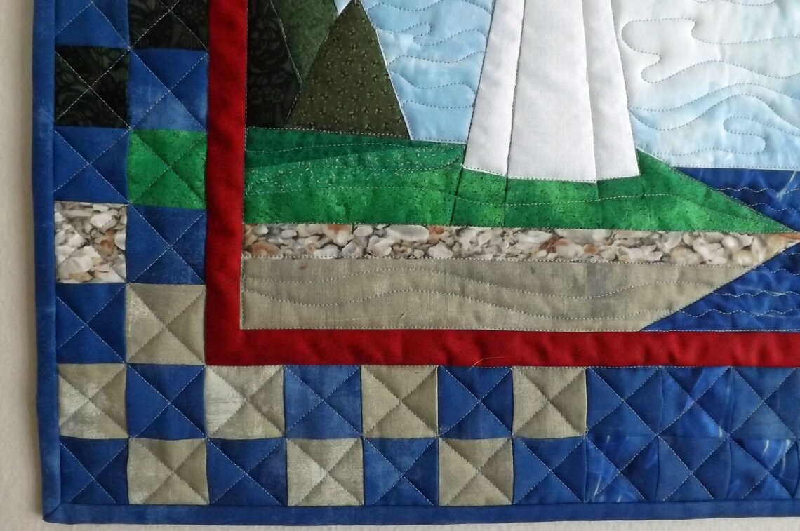 Lighthouse Quilt Pattern Mulholland Lighthouse Quilted Wall - Etsy