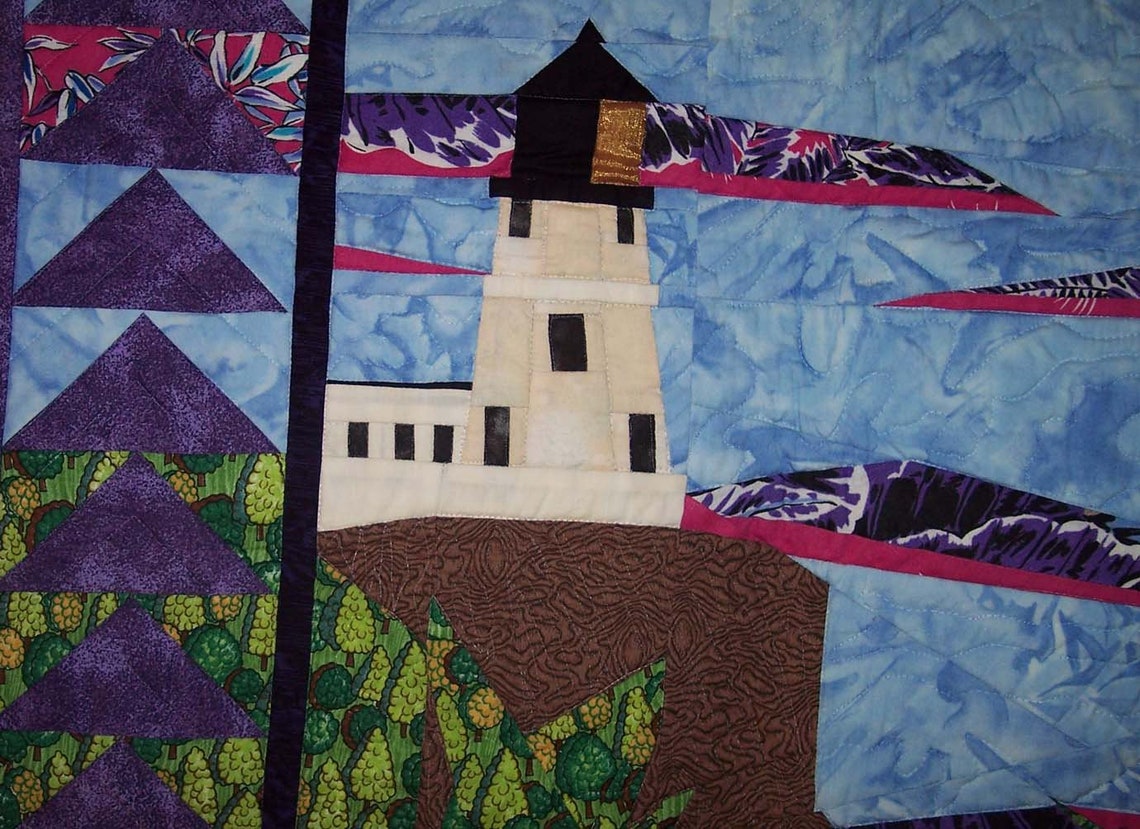 Lighthouse Quilt Pattern Split Rock Lighthouse Wall Hanging - Etsy