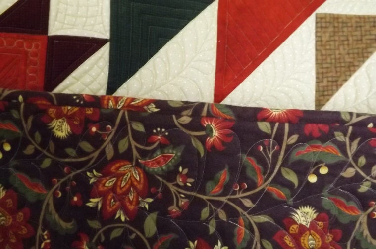 Throw Quilt Flannel , Fireside Star Quilt, Flannel Quilt, Red Quilt ...