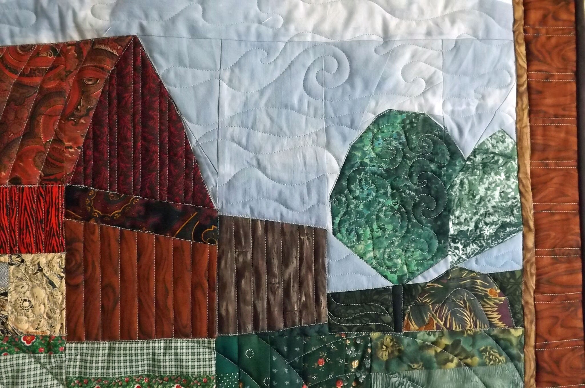 Quilted Wall Hanging Barn Michigan Barn Wall Quilt - Etsy