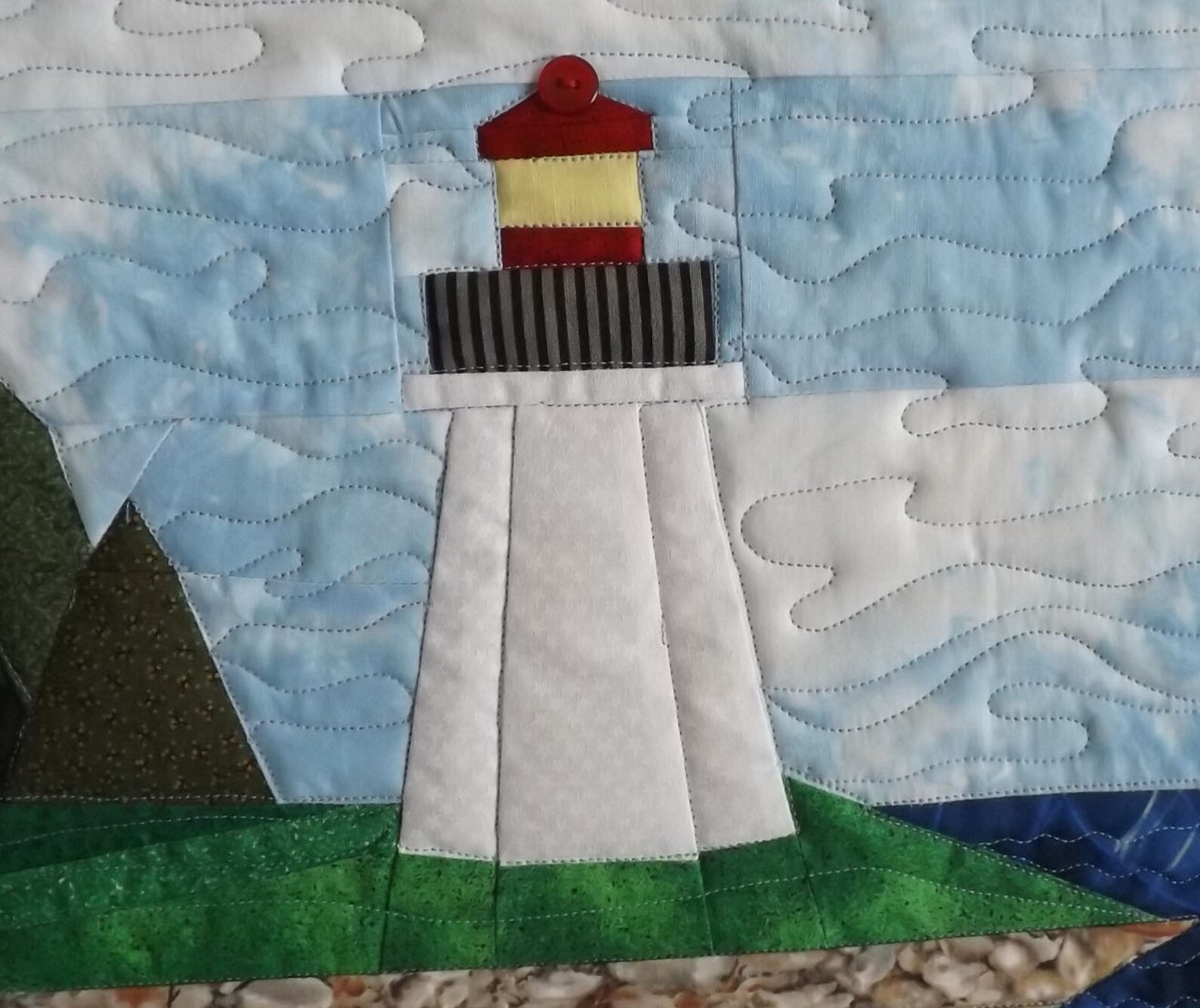Lighthouse Quilt Pattern Mulholland Lighthouse Quilted Wall | Etsy