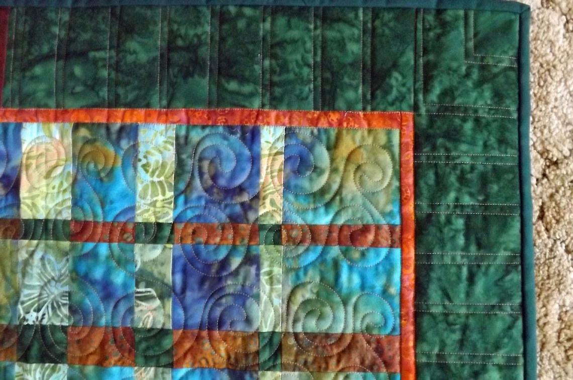 Quilted Wall Hanging Harmonic Convergence Quilt Home Decor - Etsy