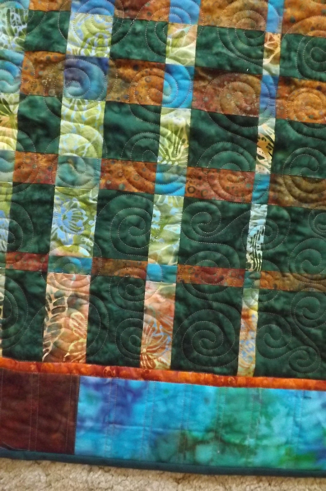 Quilted Wall Hanging Harmonic Convergence Quilt Home Decor - Etsy