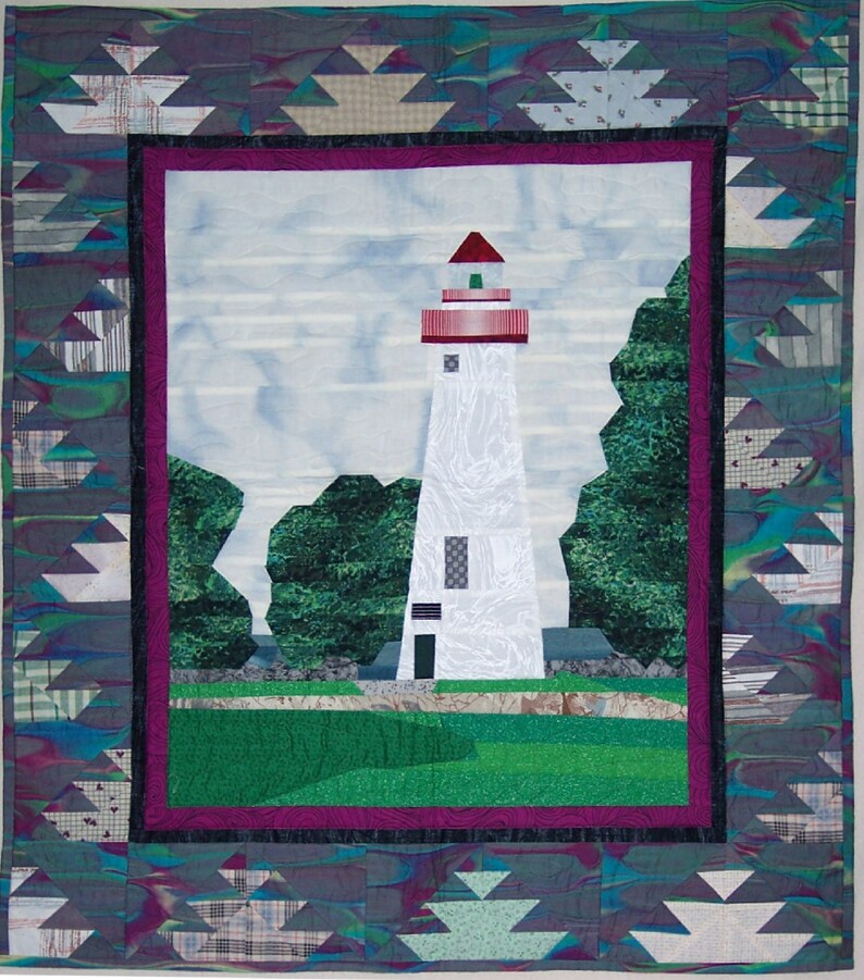 Lighthouse Quilt Pattern Marblehead Lighthouse Wall Hanging - Etsy