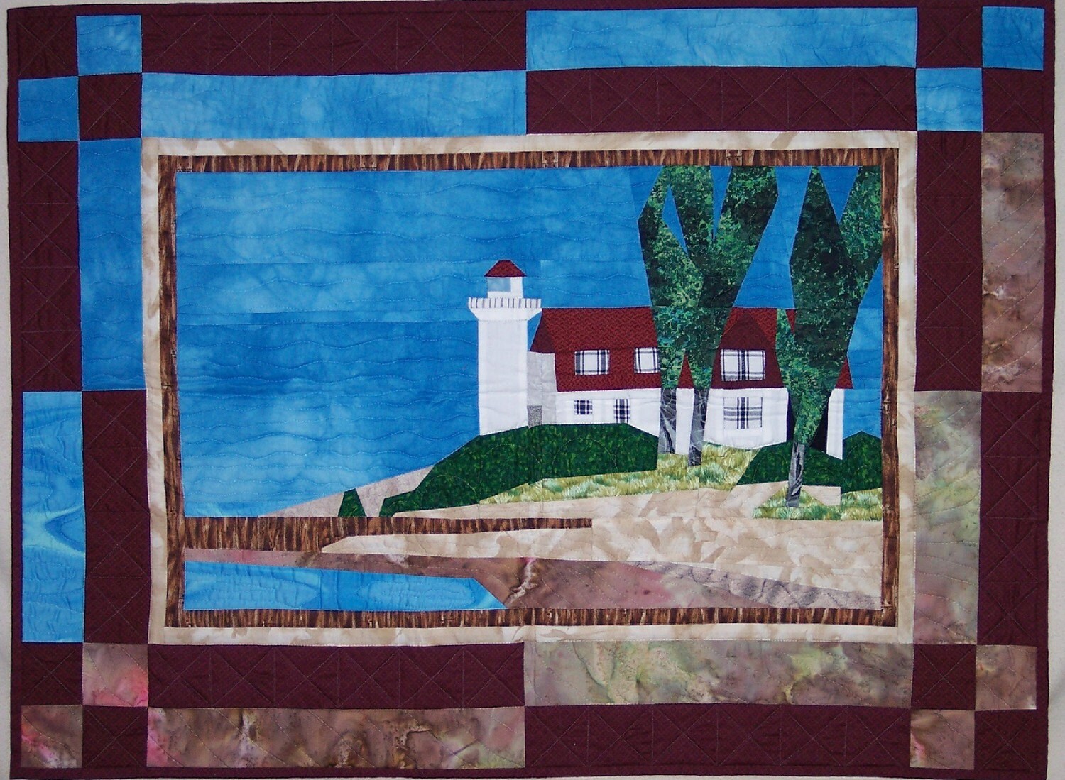 Lighthouse Quilt Pattern, Quilt Pattern Point Betsie Lighthouse, Quilt ...