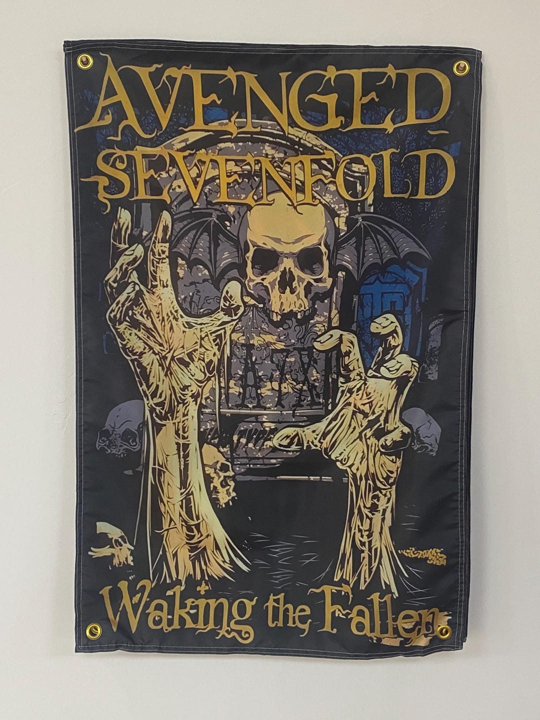 Avenged Sevenfold Band Flag Banner Tapestry Wall Art Hanging Home Room ...