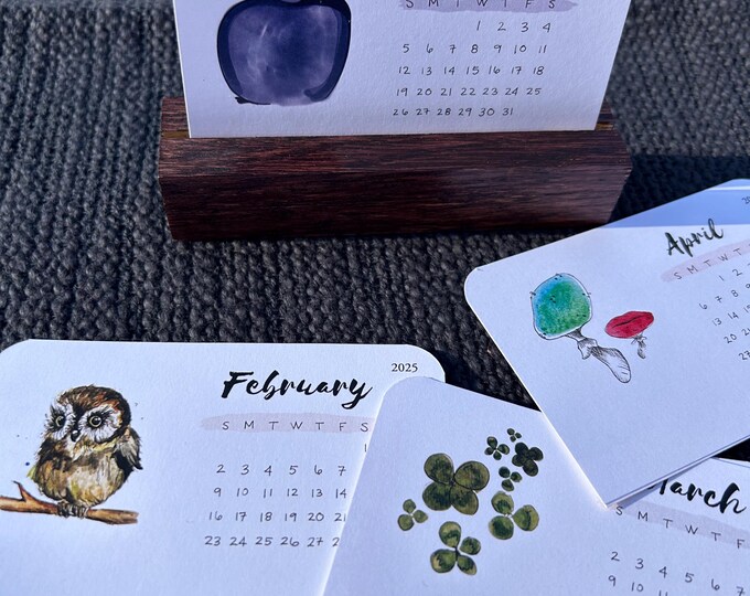 2025 Fleur Desk Calendar - Etsy Canada