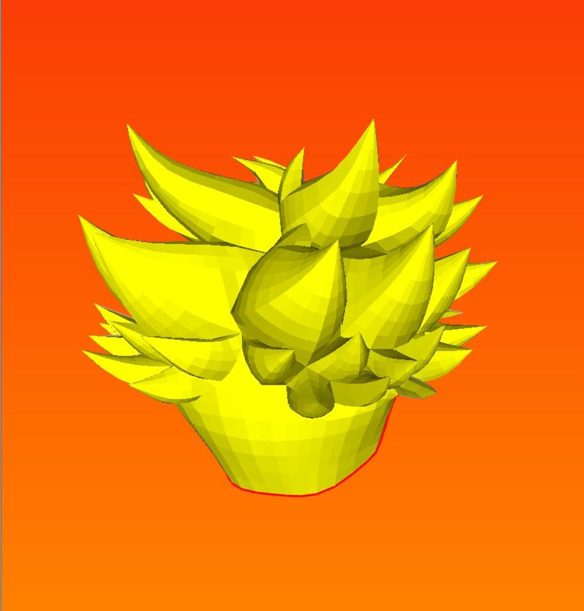 SSJ (super Saiyan) Trunks Hair Wig Pepakura Template - Etsy