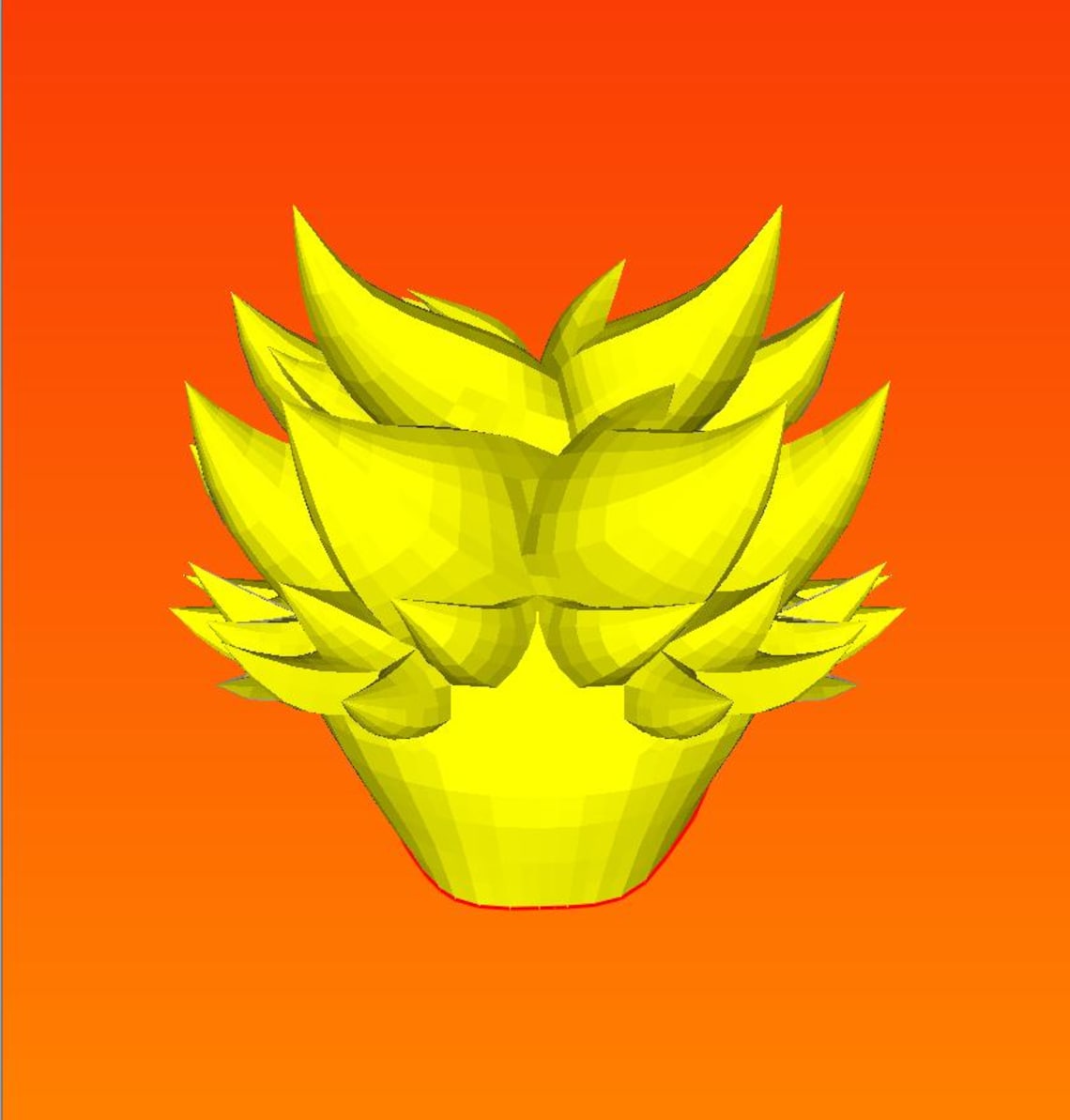 SSJ (super Saiyan) Trunks Hair Wig Pepakura Template - Etsy