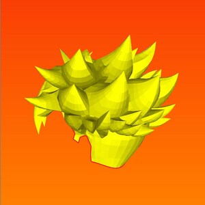 SSJ (super Saiyan) Trunks Hair Wig Pepakura Template - Etsy