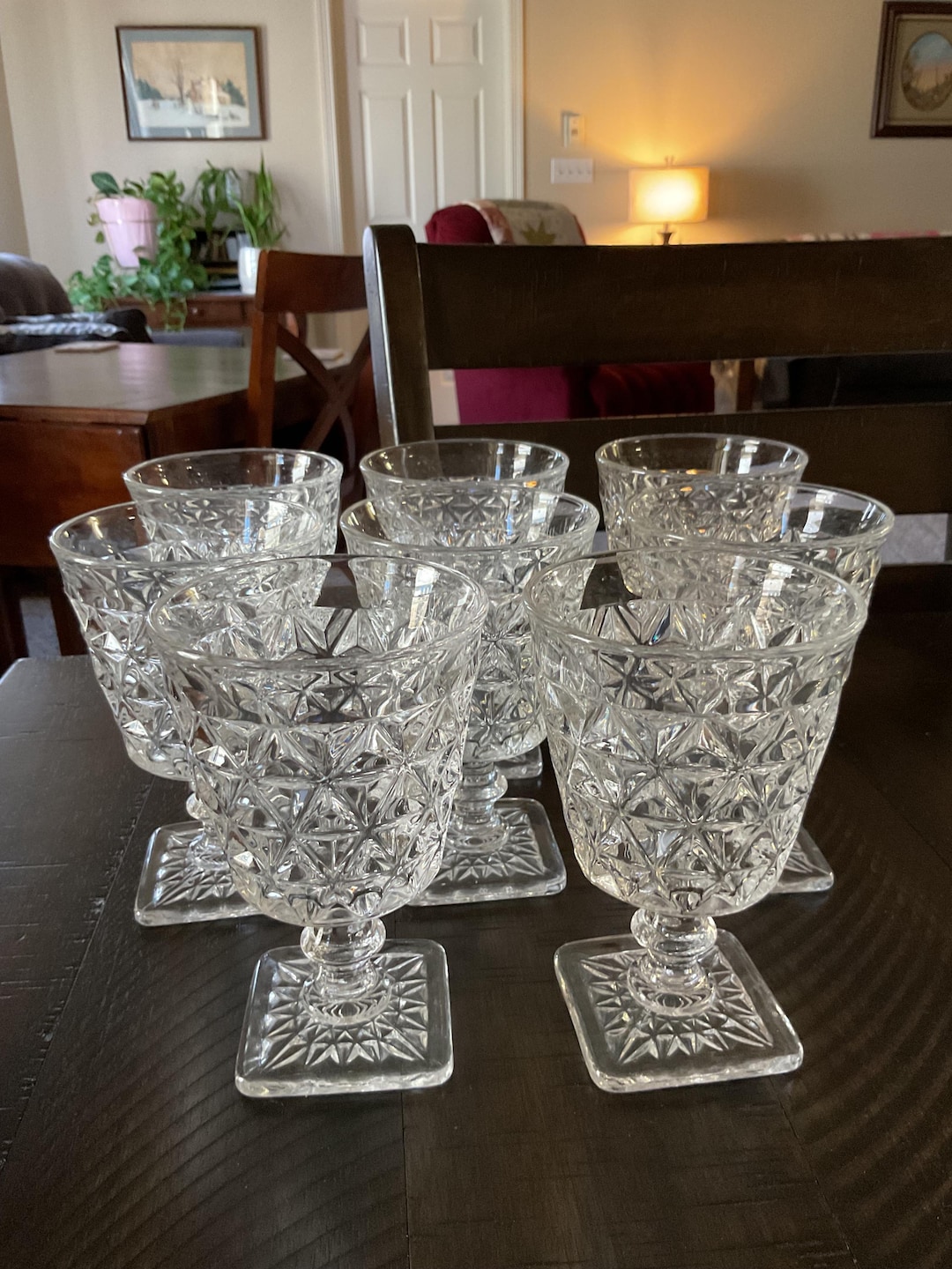 Set of 8 Footed Water Goblets, Mt. Vernon by Imperial - Etsy