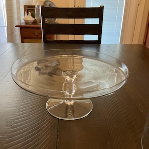Vintage Etched Glass Covered Cake Stand - Etsy