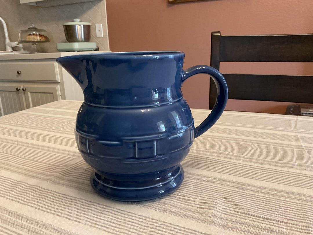 Longaberger Pitcher, Woven Traditions, Cornflower Blue - Etsy