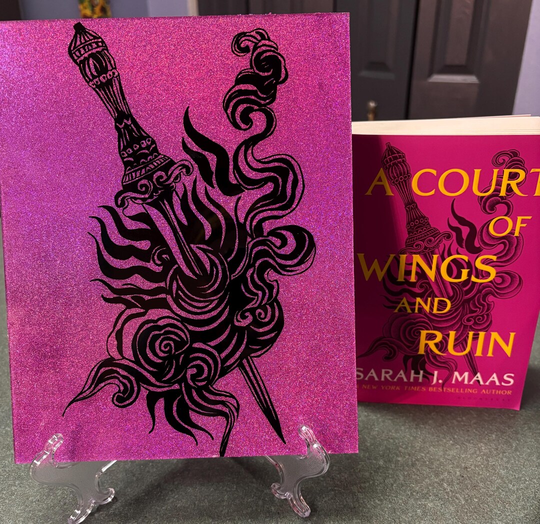 ACOTAR L ACOWAR L Book Cover Art L Book Lover L Gift L Glass Painting ...