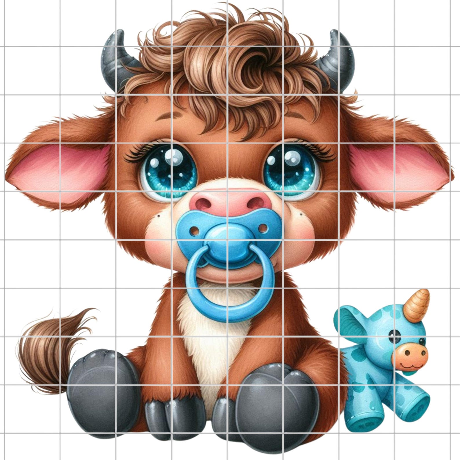 14 Baby Boy Cow With Pacifier Illustrations, High-resolution PNG Files ...