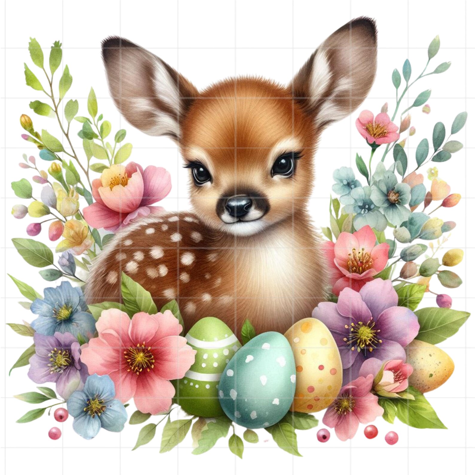 19 Watercolor Easter Deer Clipart | High-res PNG, SVG, PDF - Etsy