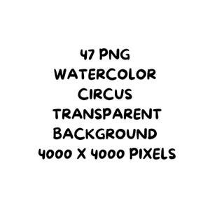 47 Watercolor Circus Clipart With Gnomes and Animals, Transparent ...