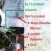 Drill Blender Adapter for Ninja BL710WMBF. Convert Your Ninja Into a ...