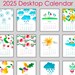 2025 Desk Calendar Watercolor Seasons Designs With Clear Case - Etsy