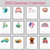 2025 Desk Calendar - Watercolor Floral Designs With Clear Case - Etsy