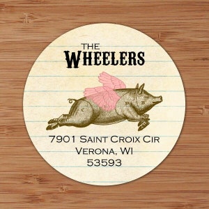 When Pigs Fly Custom Address Labels or Stickers - Etsy
