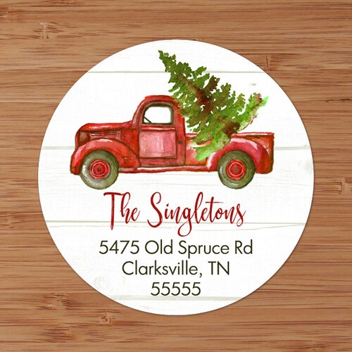 Christmas Address Label Holiday Address Label Return Address - Etsy