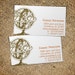Vintage Globe - 50 CUSTOM Round Calling Cards/ Business Cards/ Tags in ...