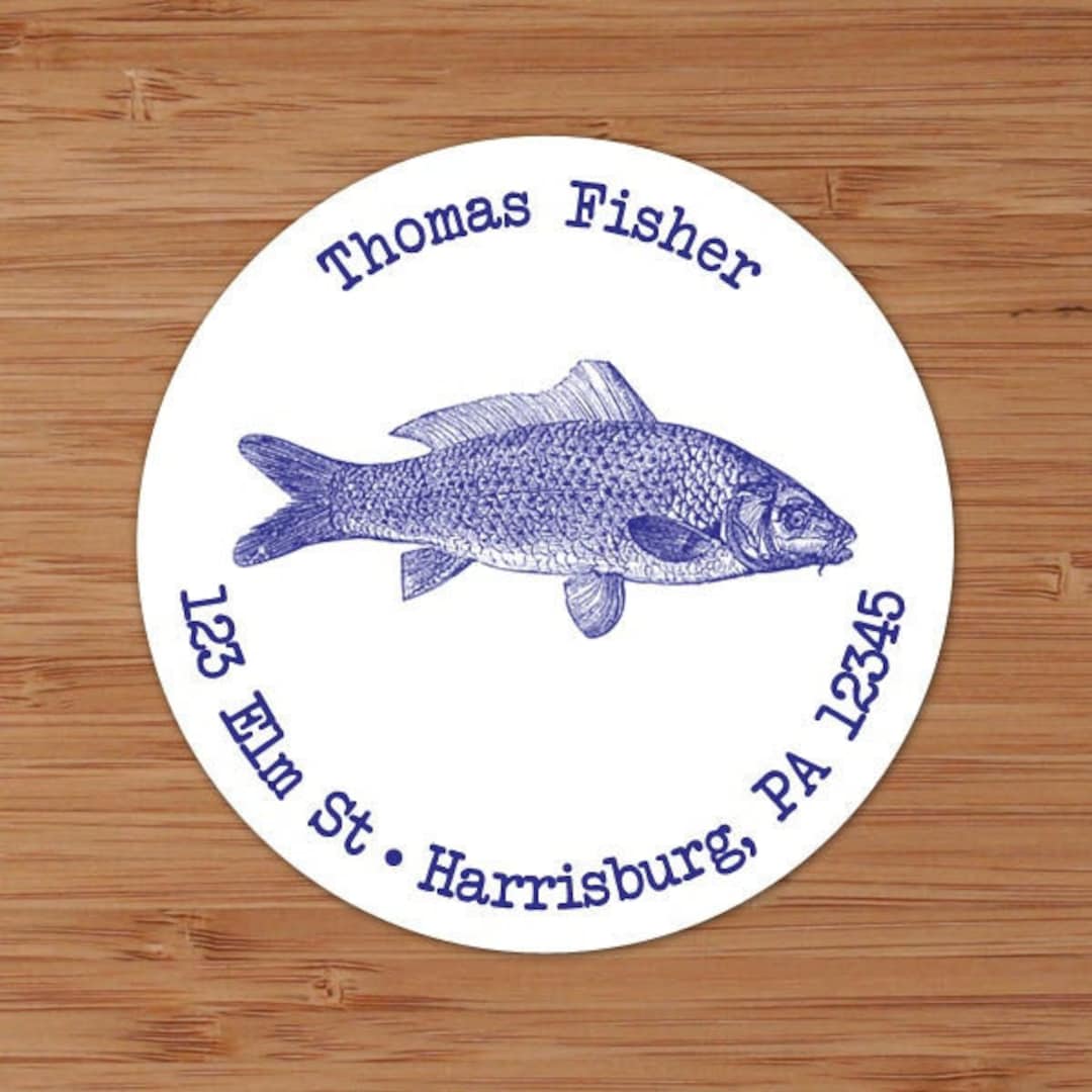 Vintage Cod Fish Custom Address Labels or Stickers - Etsy