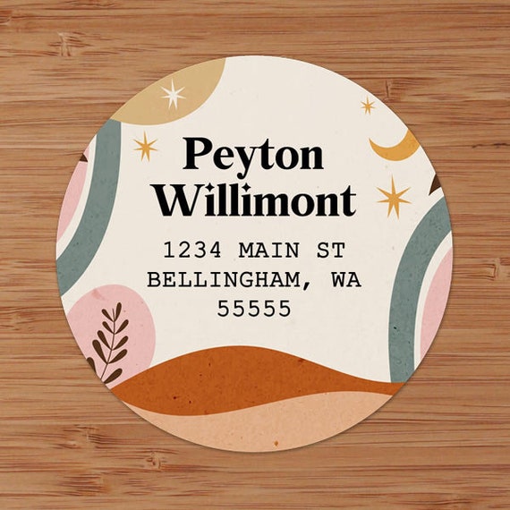 Boho Chic Custom Address Labels or Stickers - Etsy
