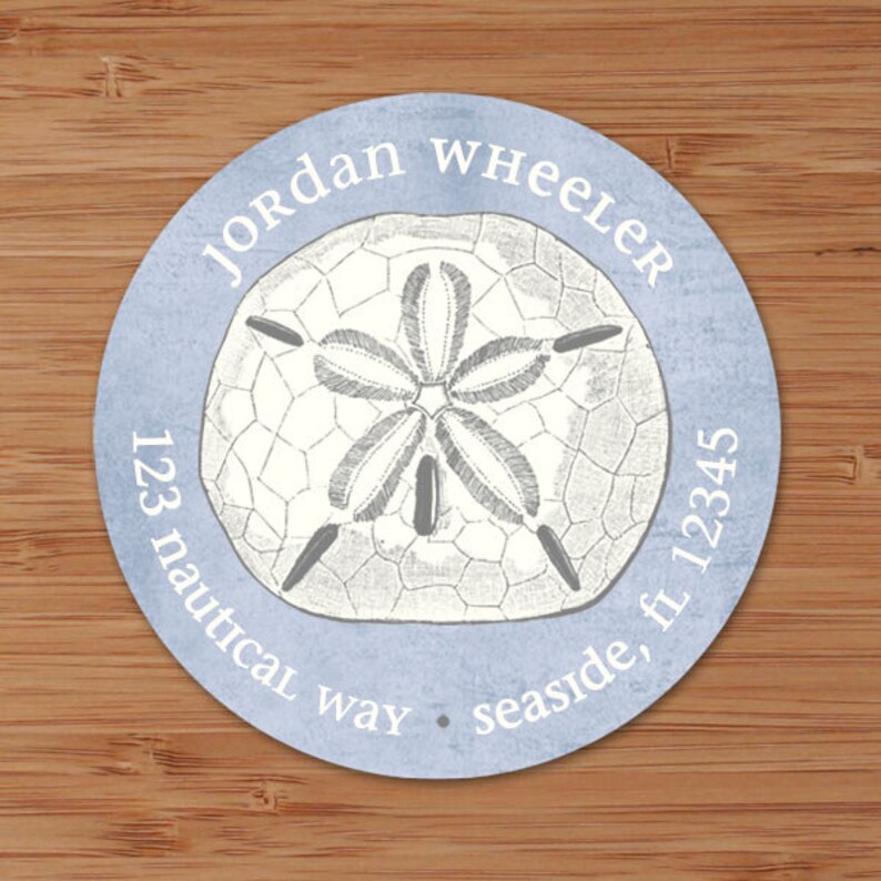 Seaside Collection (conch Shell) Custom Address Labels or Stickers - Etsy