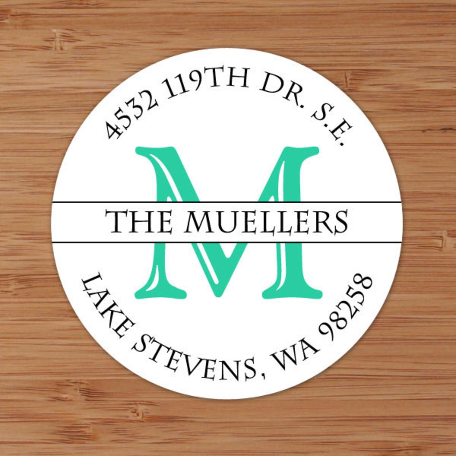 Simple Initial - Custom Personalized Address Labels or Stickers - Etsy
