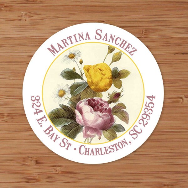 Watercolor Flowers Custom Address Labels or Stickers - Etsy