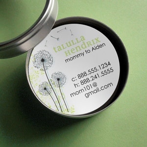 Dandy Dandelion - Set of 8 CUSTOM Personalized Flat Note Cards ...