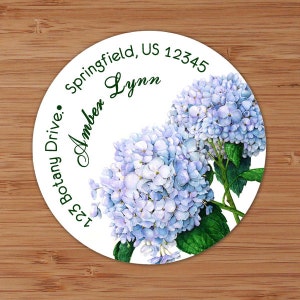 Hydrangeas - Address Labels or Stickers - Etsy