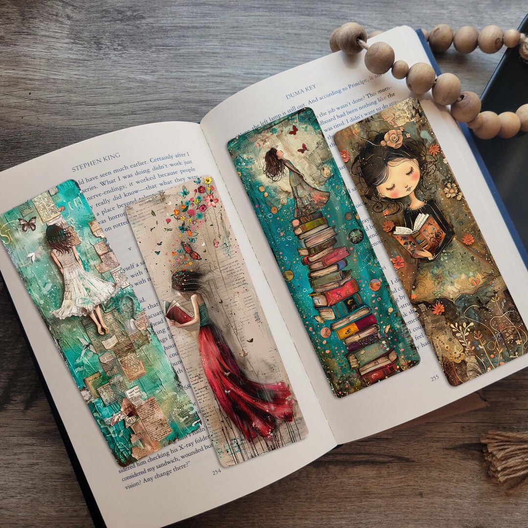 Reading Whimsy Bookmarks | Double Sided | Laminated | Bookish | Book ...