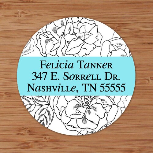 Southern Magnolia Address Labels or Stickers - Etsy