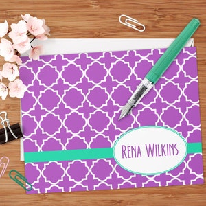 Quatrefoil Pattern - Custom Address Labels or Stickers - Etsy
