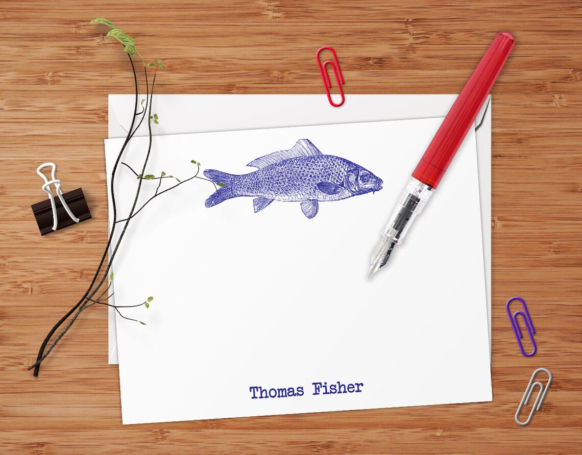 Vintage Cod Fish Custom Address Labels or Stickers | Etsy