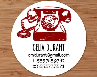Vintage Candlestick Telephone Custom Address Labels or - Etsy