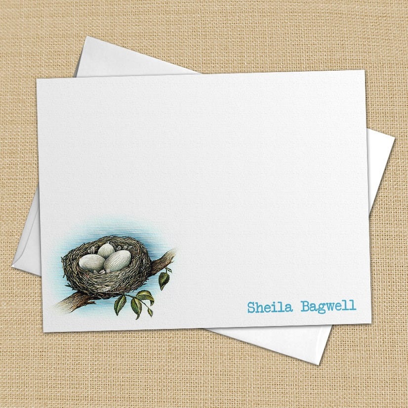Little Bird Nest - Custom Address Labels or Stickers - Etsy